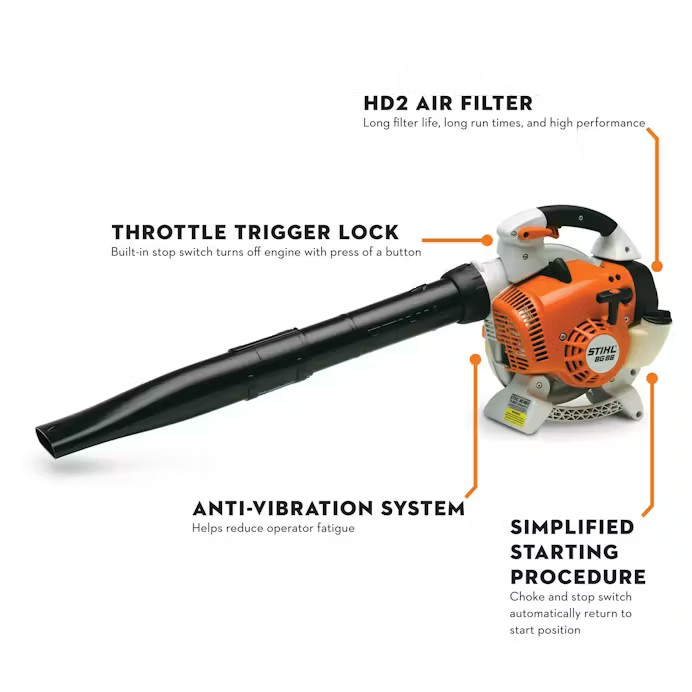 STIHL BG 86 Gas Handheld Blower with HD2 Air Filter | Foards