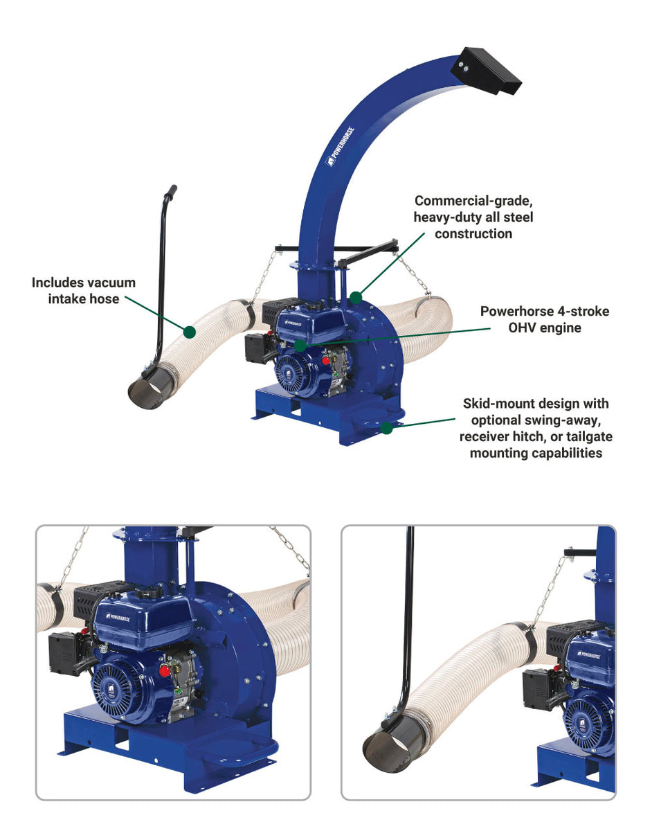 Powerhorse Chipper/Debris Vacuum Truck Loader - 208cc – Foards