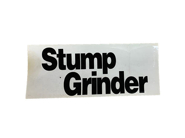 (16249) R/B 783544.DOS:DECAL: STUMP GRINDER – Foards