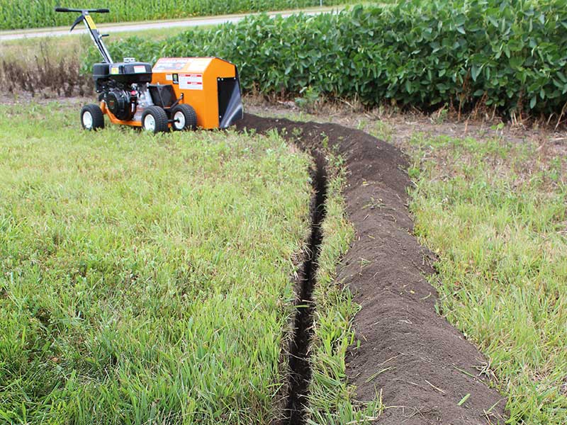 BravePro 9" Steerable Edger/Trencher w/ Honda GX270 Commercial Engine ...