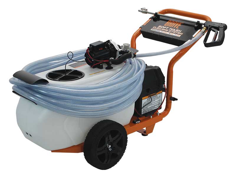 Brave Soft Wash and Disinfectant Cleaning System w/ 4.0 GPM Bleach Pum ...