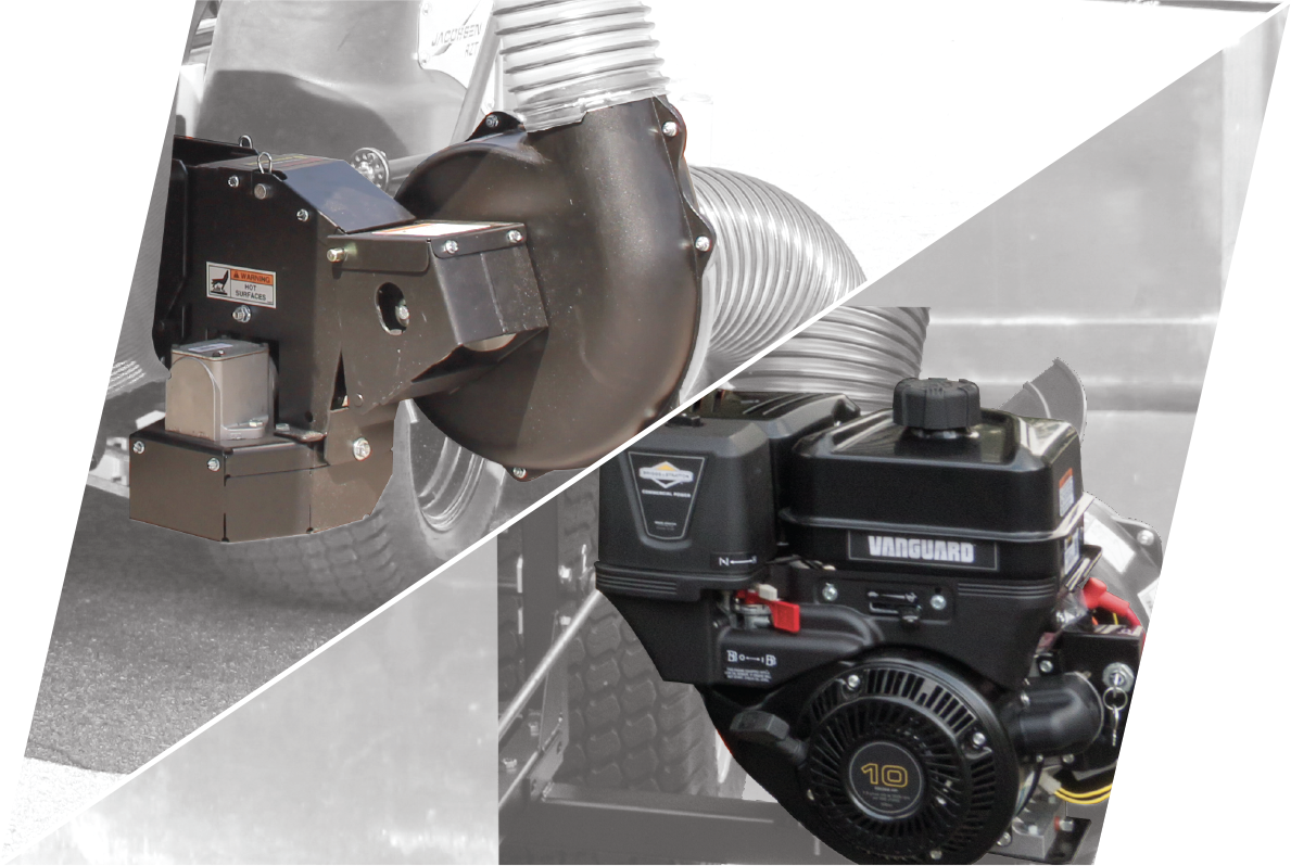 Peco Spartan Pro 12DFS 8 Bushel Powered Dump-able Aluminum Bagger w/ P ...